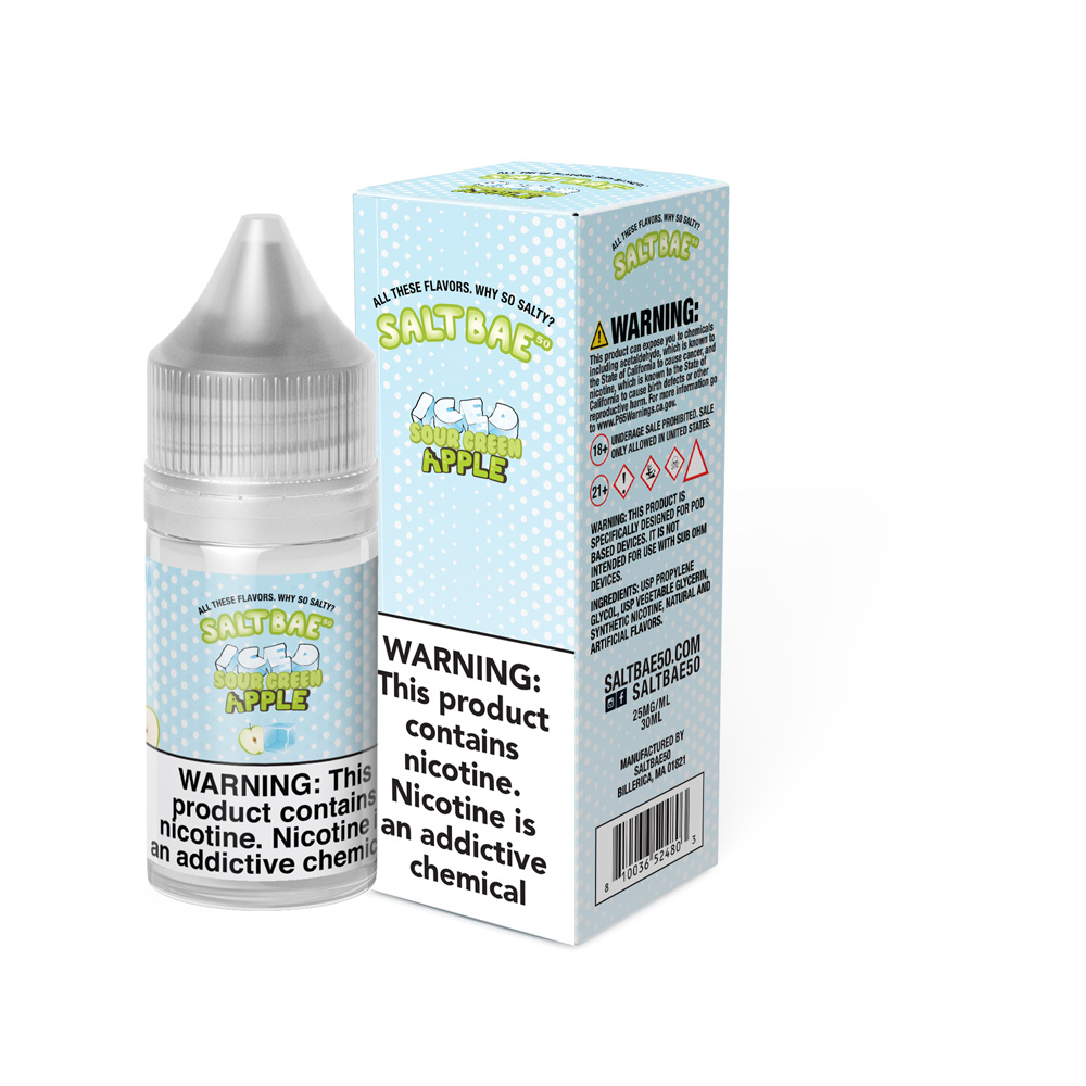 Iced Sour Green Apple By Salt Bae 50 – RZ Smoke - Vape & Smoke Shop ...