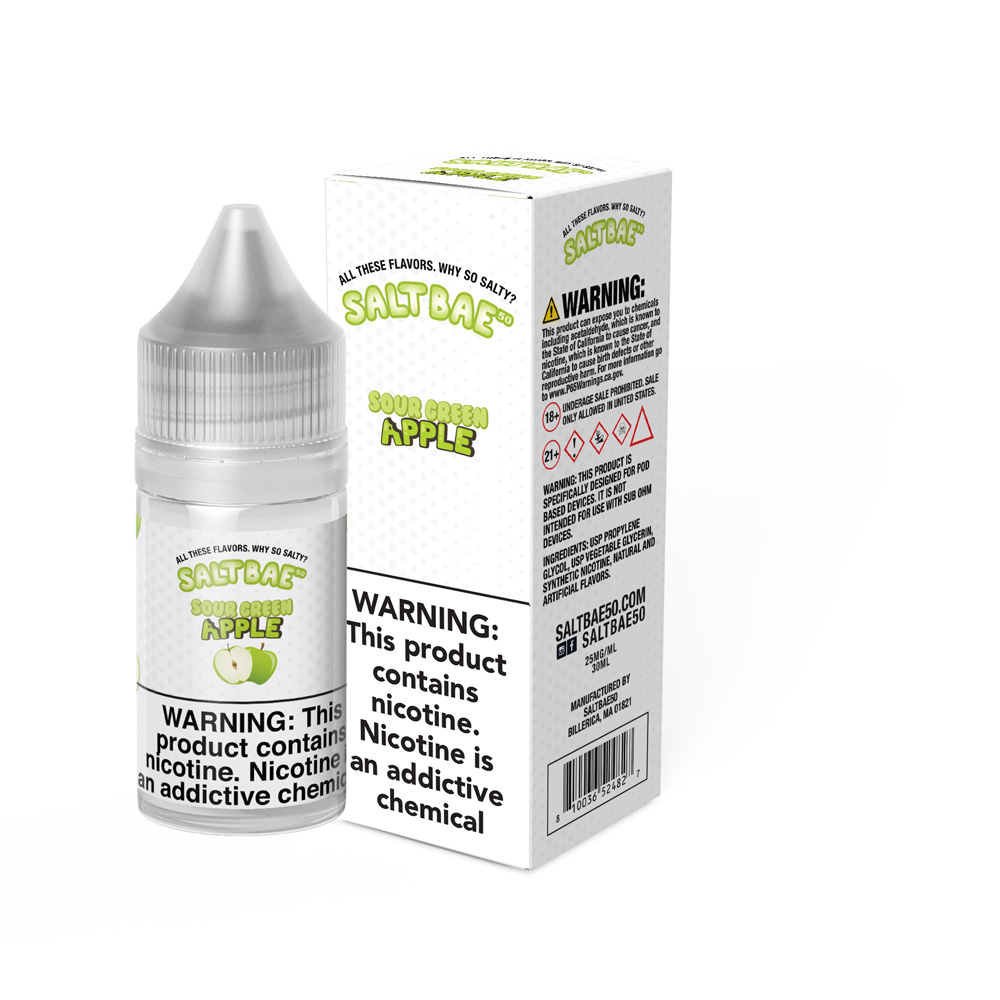 Sour Green Apple By Salt Bae 50 – RZ Smoke - Vape & Smoke Shop ...